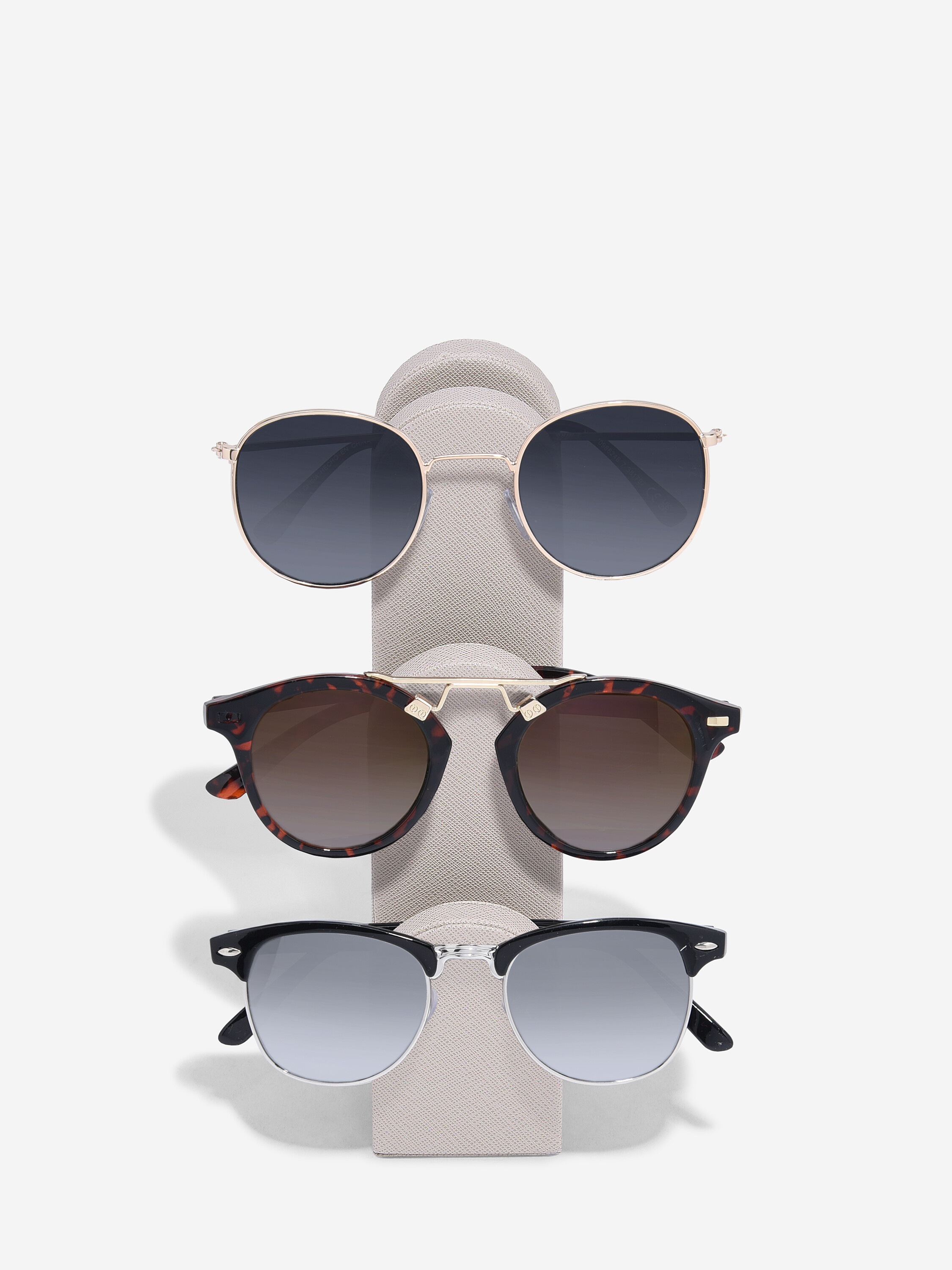 Taupe Glasses Stand Home Stackers