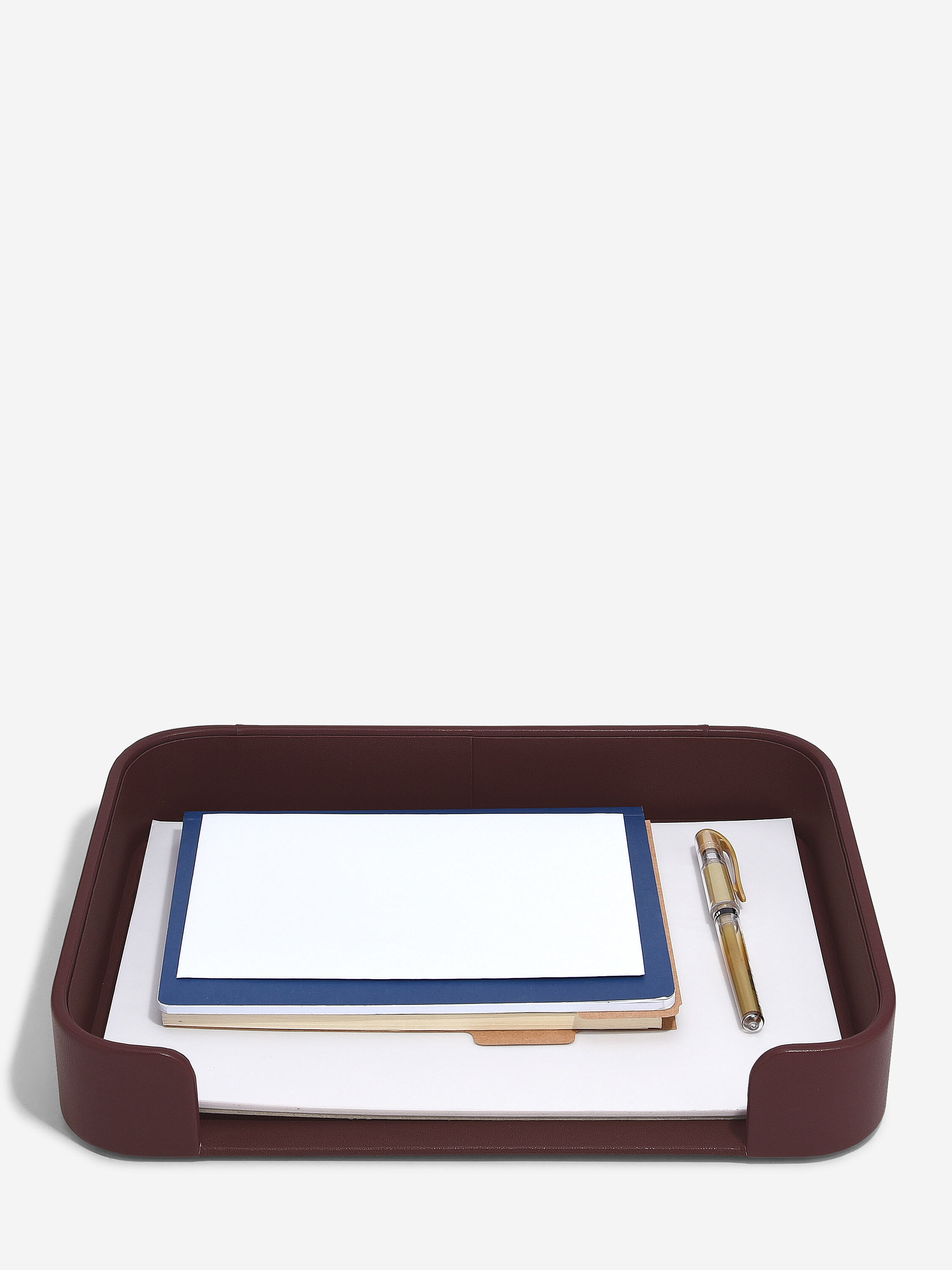 Garnet Red Letter Tray New In Stackers
