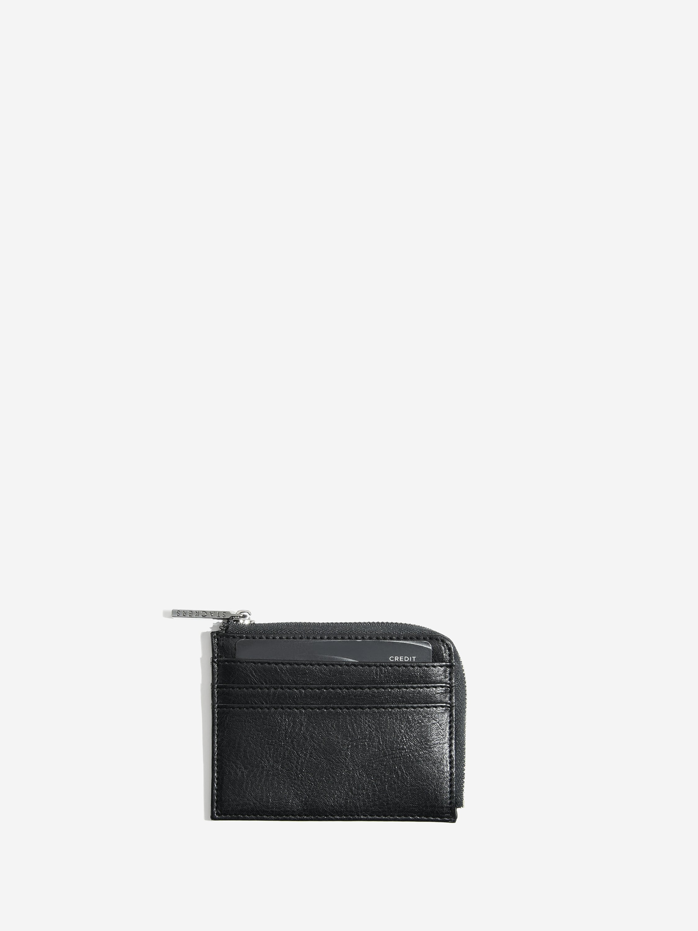 Black Small Zipped ID Case Stackers