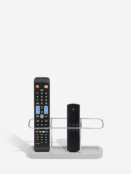 grey remote control holder